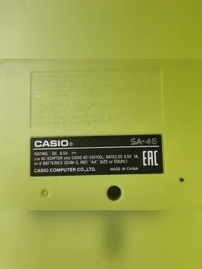 Casio | Other | Casio Sa46 Mini Keyboard Piano 32key Electronic ...